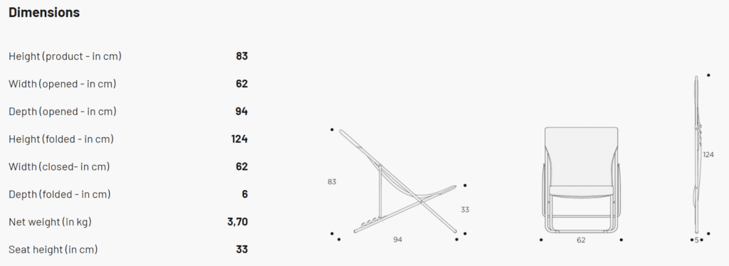 Lafuma Maxi Transat Liggestol - Have-, altan- & campingmøbler